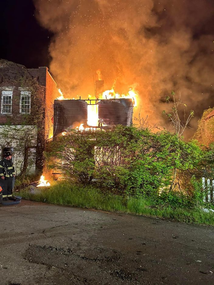 Firefighters battle blaze at two vacant Monessen buildings - Observer ...